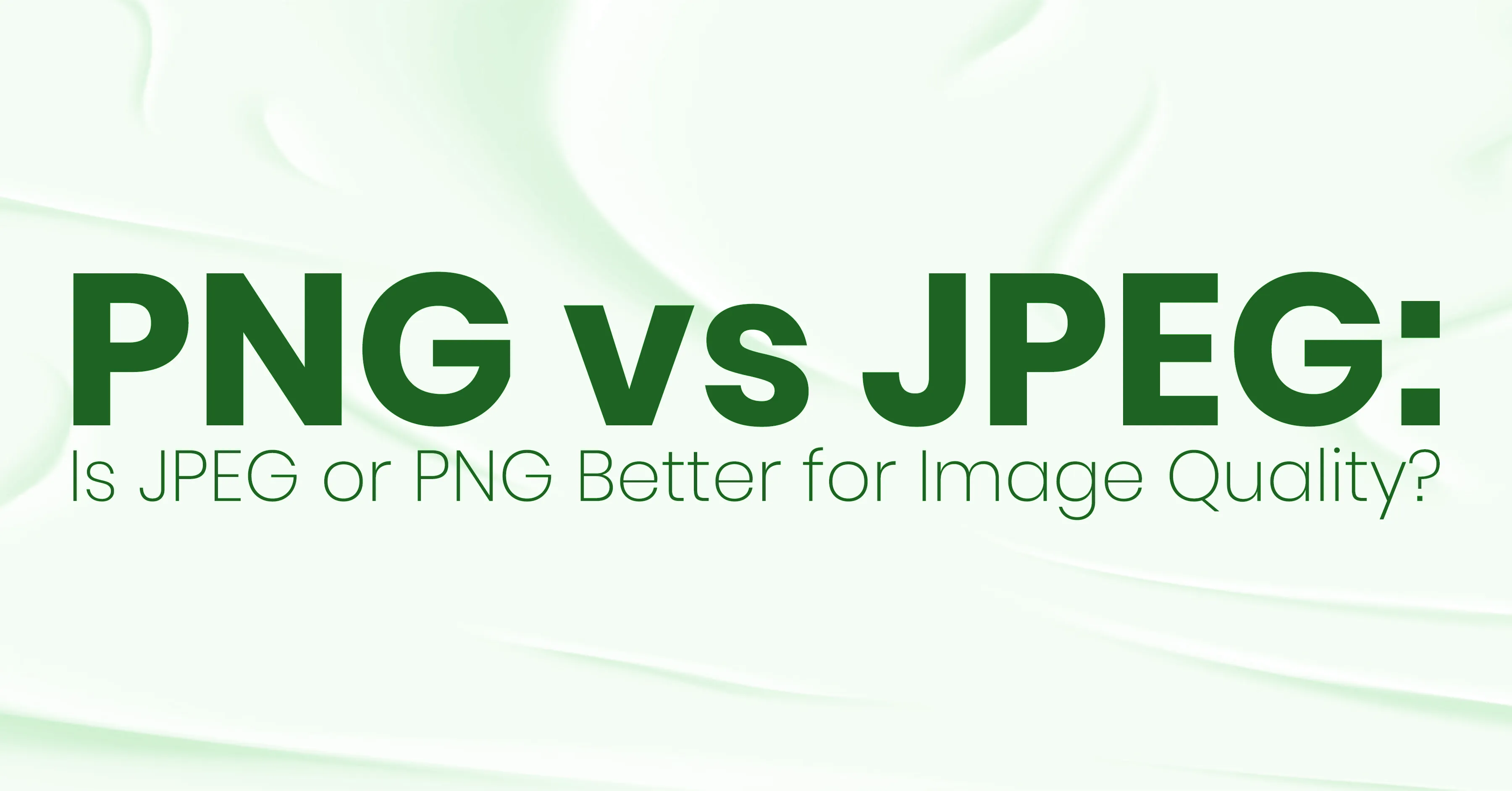PNG vs JPEG: Is JPEG or PNG Better for Image Quality?